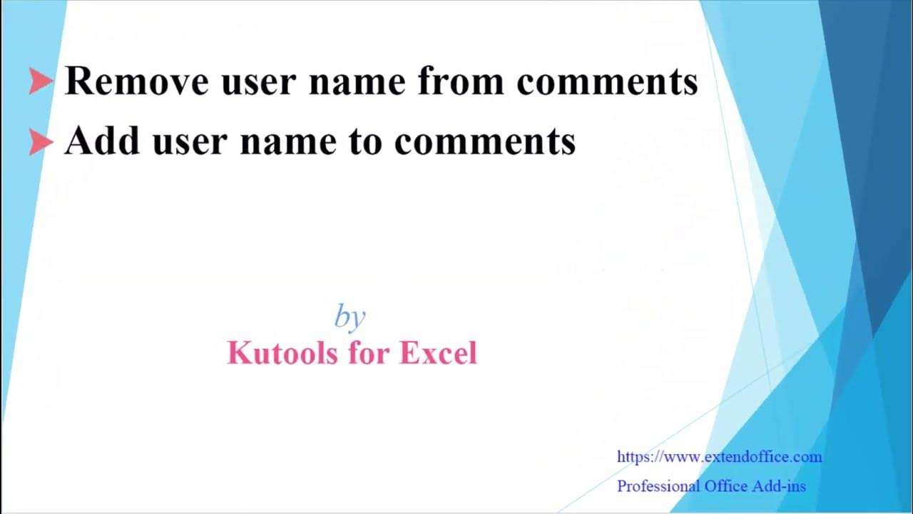 Quickly Change Remove And Add Author Name In Comments In Excel YouTube quickly-change-remove-and-add-author-name-in-comments-in-excel-youtube