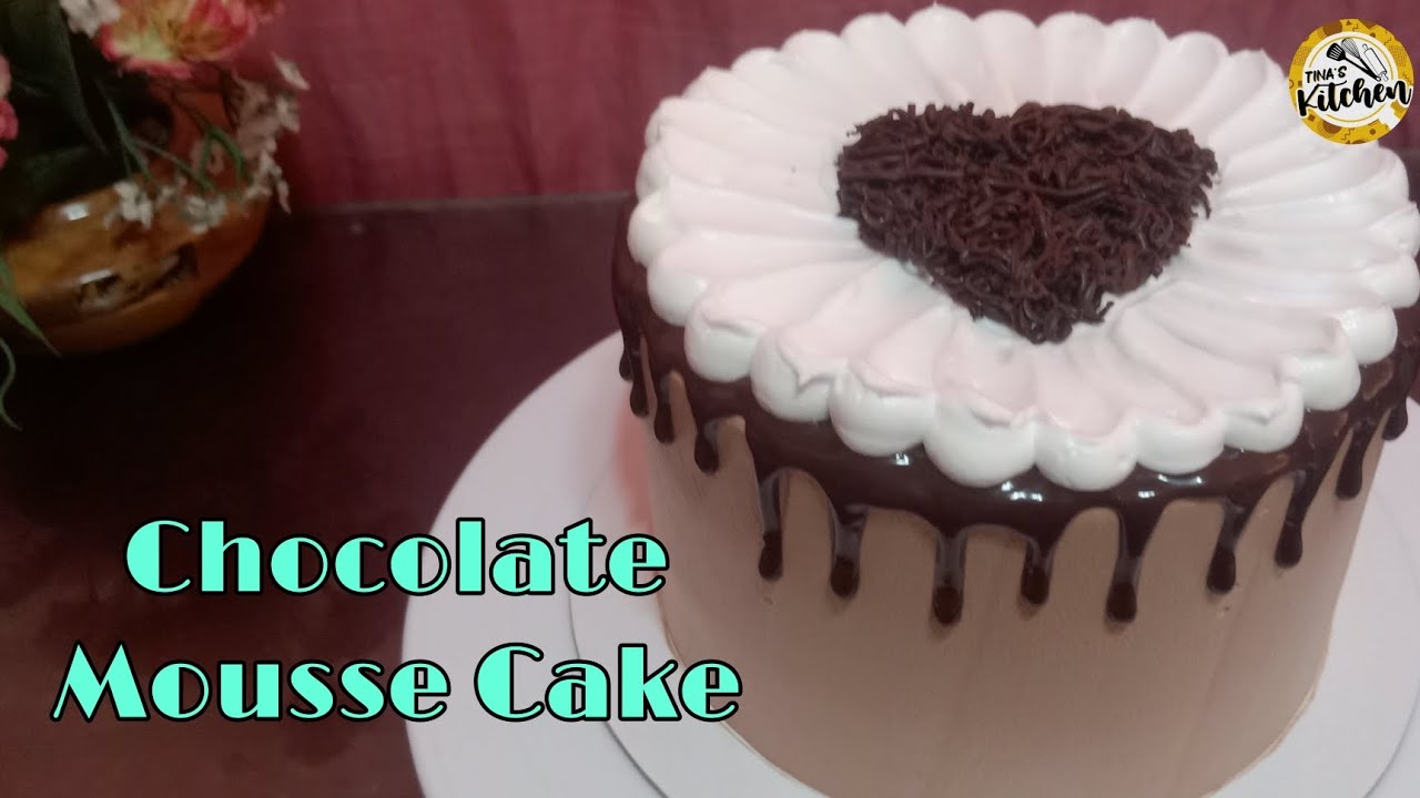 Chocolate Mousse Cake || Chocolate Cake Design #chocolatemoussecake ...