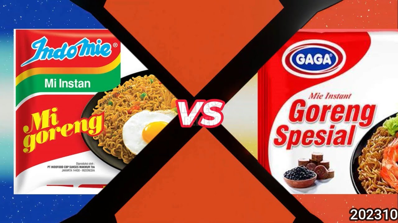 Review Mie goreng Indomie VS Mie Gaga - YouTube