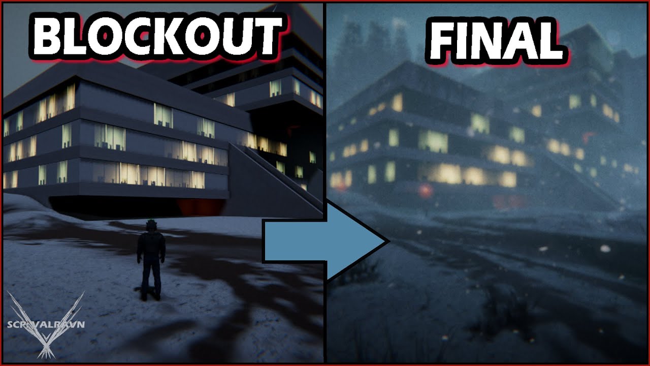 SCP: Valravn - Snowy Facility [Environment Art Timelapse] - YouTube