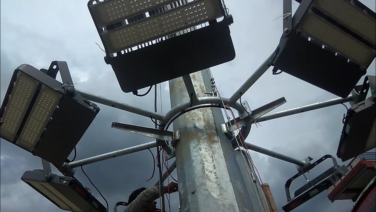 High Mast installation - YouTube