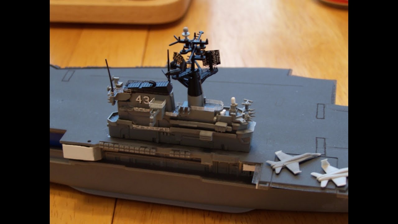 1/800 USS CORAL SEA CV-43 - YouTube