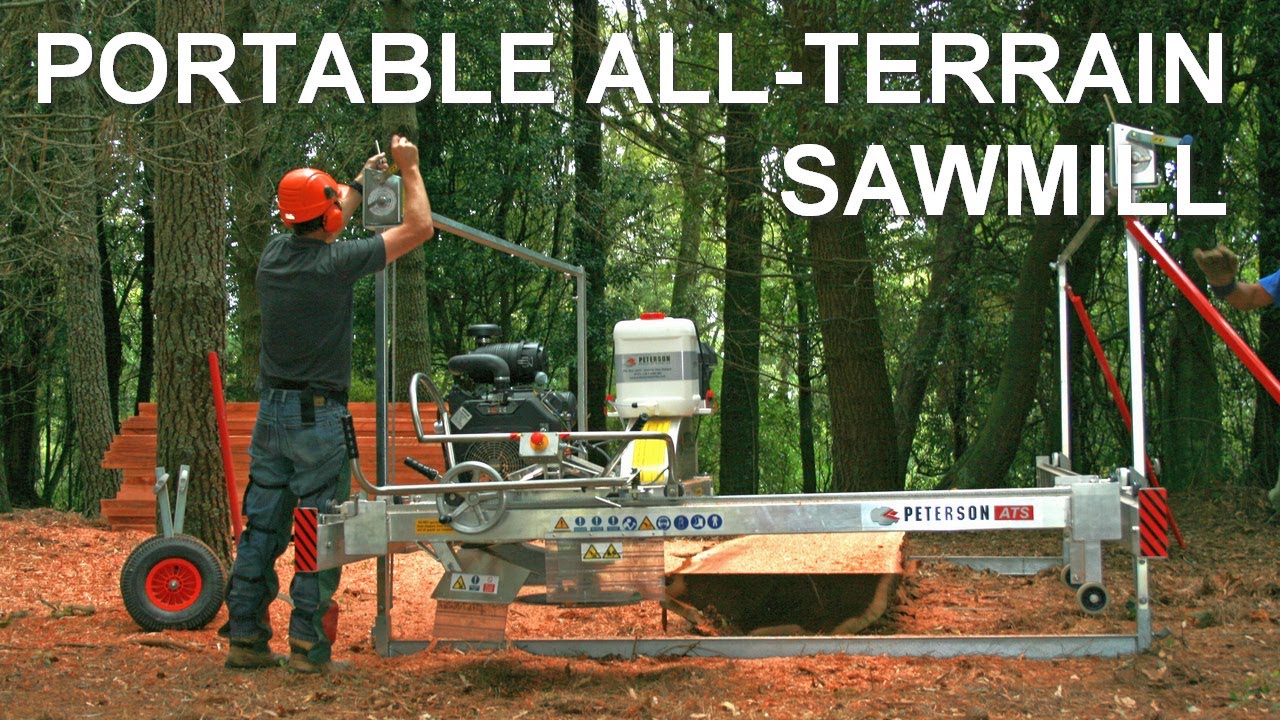Portable Sawmill - All Terrain Sawmill (ATS) - YouTube