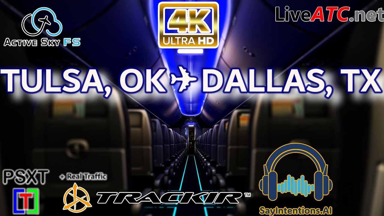 4K ULTRA | FULL FLIGHT | KTUL-KDFW | B38M | FO & CREW - YouTube