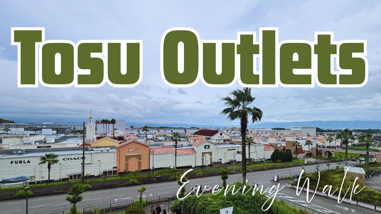 Tosu Premium Outlets Walk – Evening Stroll in Kyushu, Japan - YouTube