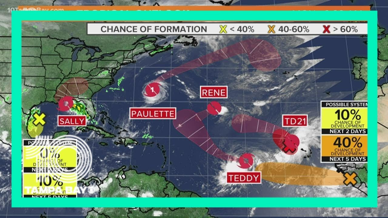 Tracking the tropics: Tropical outlook 6 a.m. Monday, Sept. 14 - YouTube
