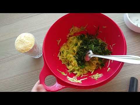 mısır unlu kabak köftesi tarifi.aksama sende pişir çocukların çok sevecektir 😘