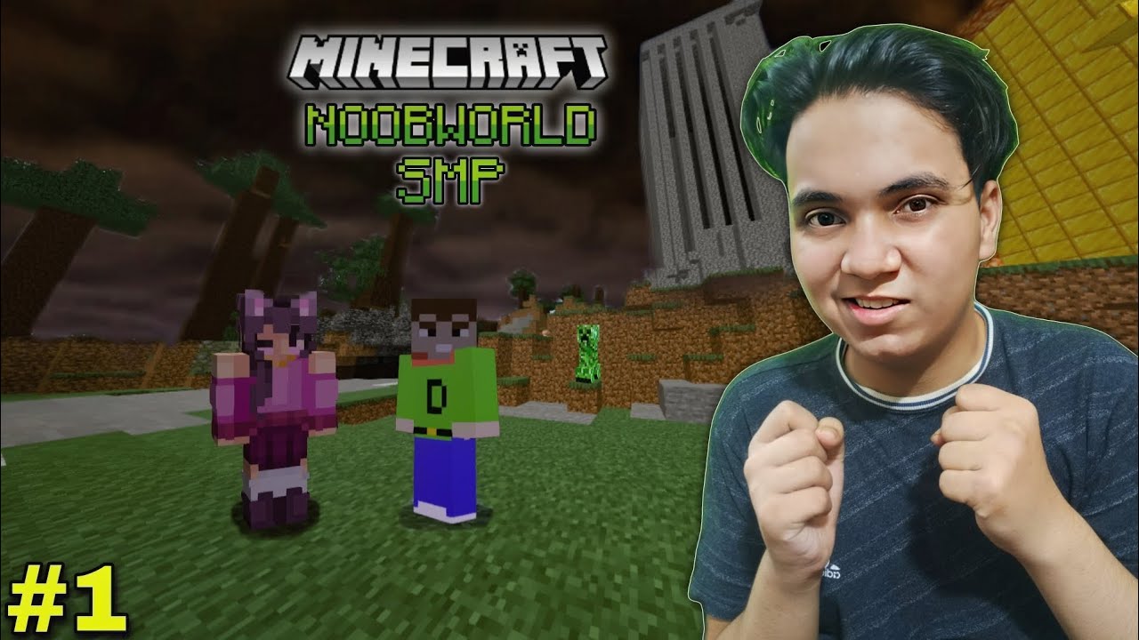 First Day Noob World Smp Minecraft Gameplay #1 - YouTube