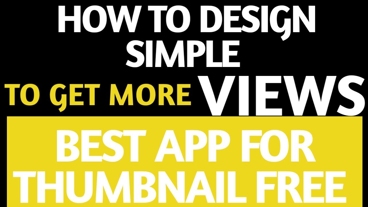 best app to use design youtube thumbnails/how to design thumbnail to ...