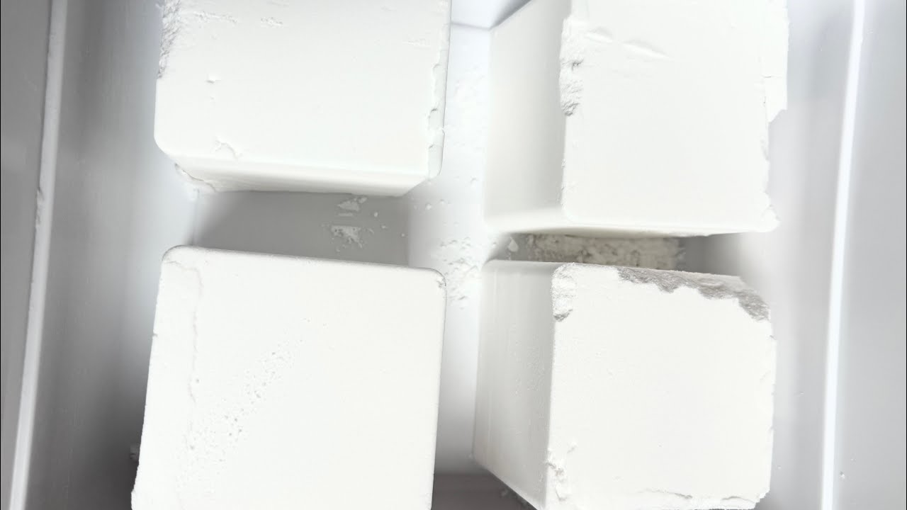 Pure White Crunchy Baking Soda Blocks ASMR - YouTube