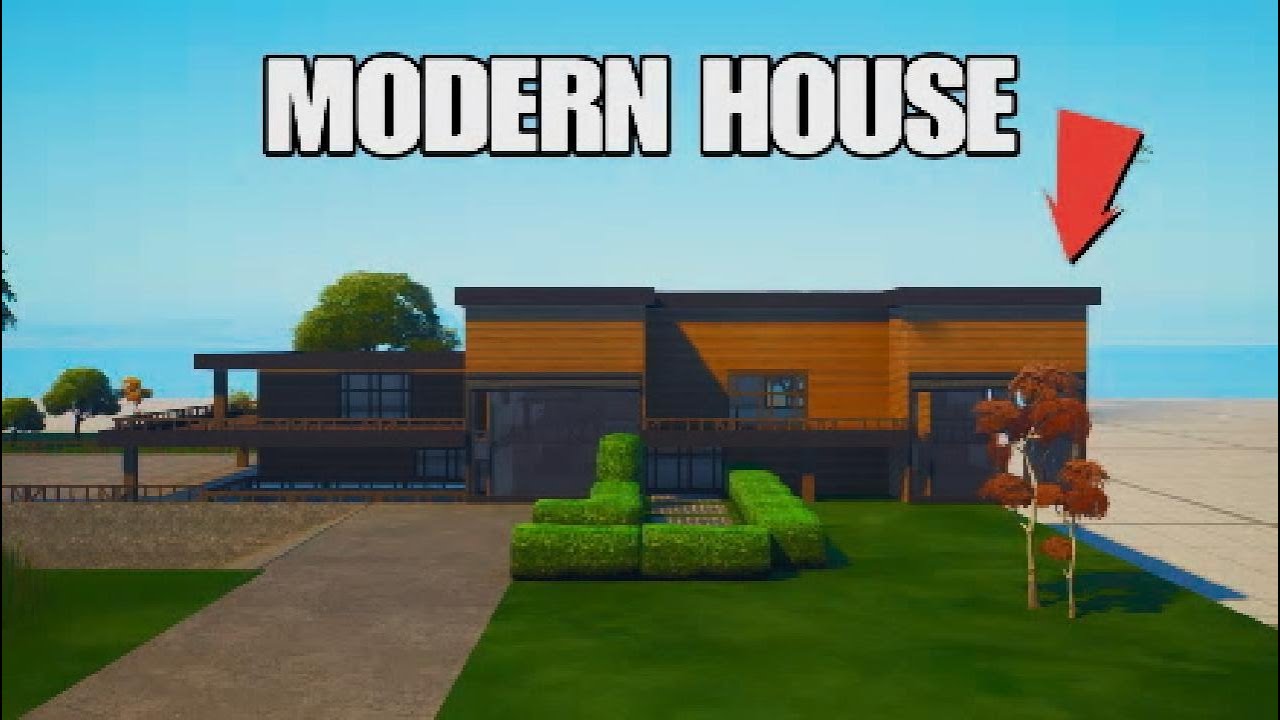 HOW TO MAKE A MODERN HOUSE IN FORTNITE CREATIVE - YouTube