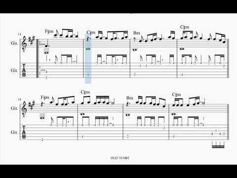 SENİ DERT ETMELER -MADRİGAL- GİTAR NOTA TAB AKOR