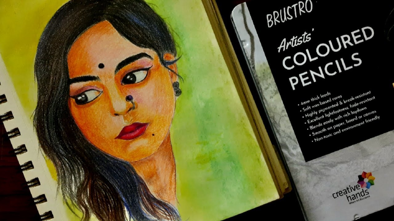 How To Draw A Beautiful Girl || Color Pencil @FarjanaDrawingAcademy ...