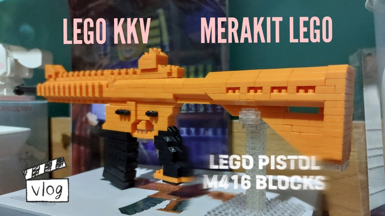LEGO KKV || MERAKIT LEGO PISTOL M416 BLOCKS - YouTube