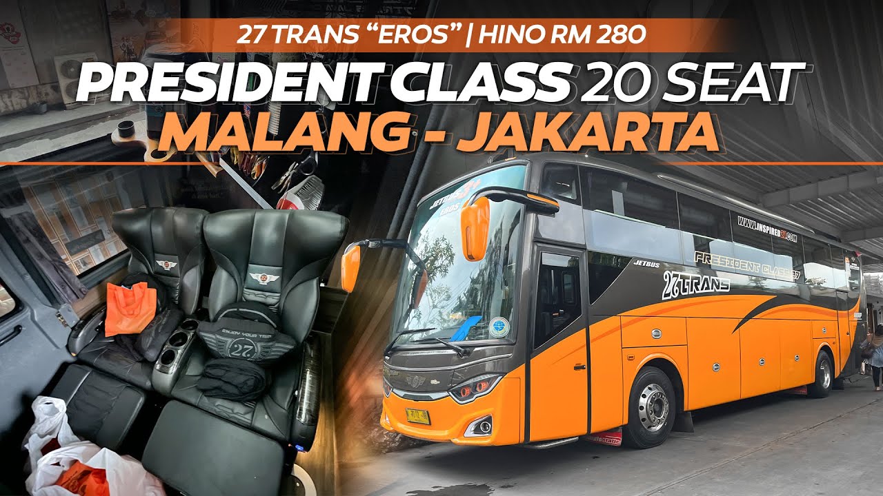 PELAYANAN ISTIMEWA,PENUMPANG DILARANG LAPAR|Naik Bus President Class ...