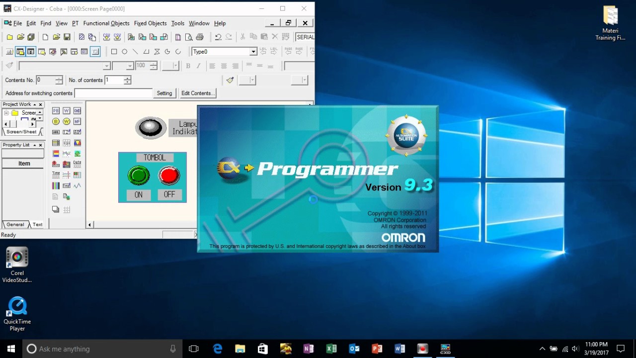 Menghubungkan CX Simulator dan CX Design PLC Omron - YouTube