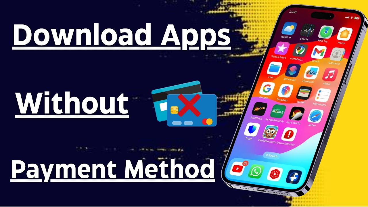 How to Download Apps Without Payment Method / Install Apps on iPhone ...