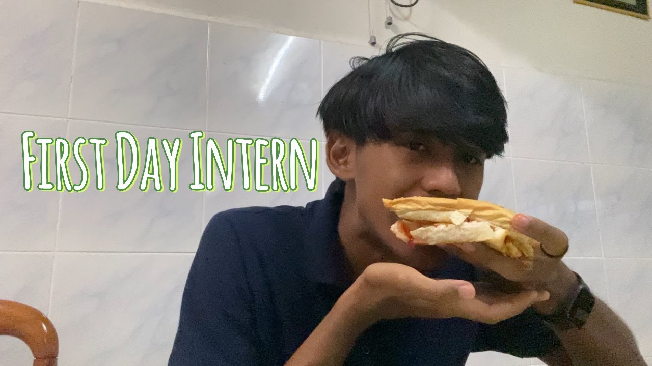 Vlog # 3 - First day of internship and make a simple breakfast - YouTube