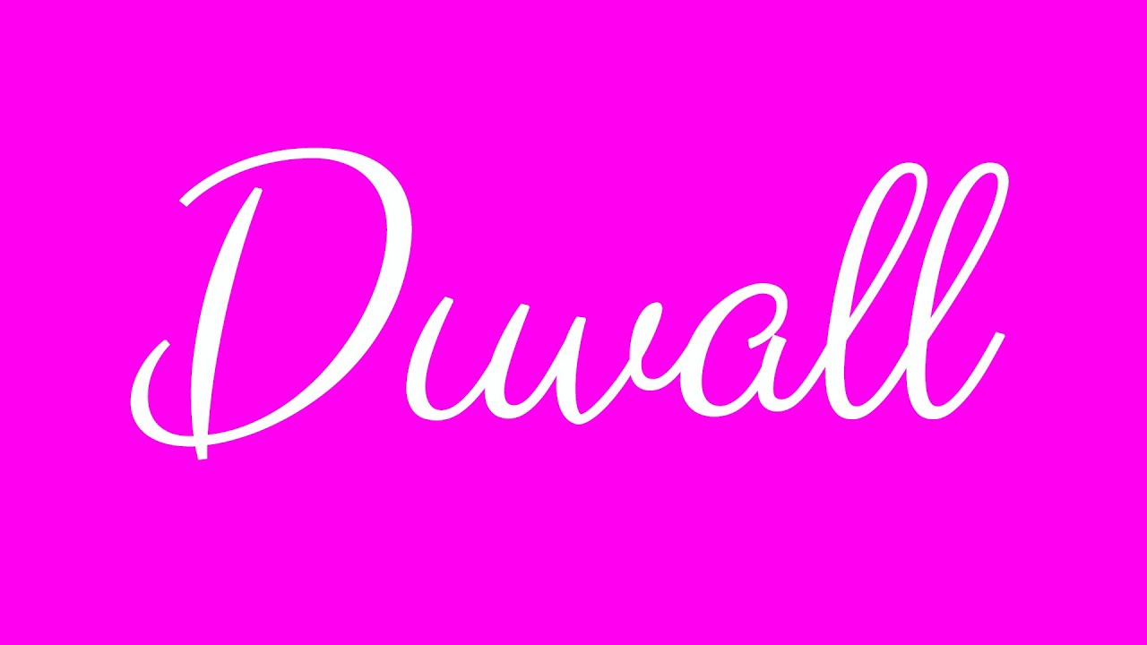 Learn how to Sign the Name Duvall Stylishly in Cursive Writing - YouTube