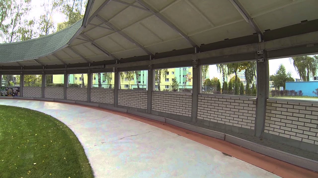 Tether Car Track in Piła (Poland) - inside view - YouTube