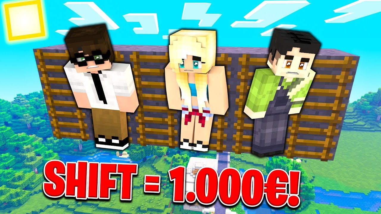 CHI MOLLA PER ULTIMO IL TASTO SHIFT VINCE 1000€!! - Minecraft Divertente - YouTube