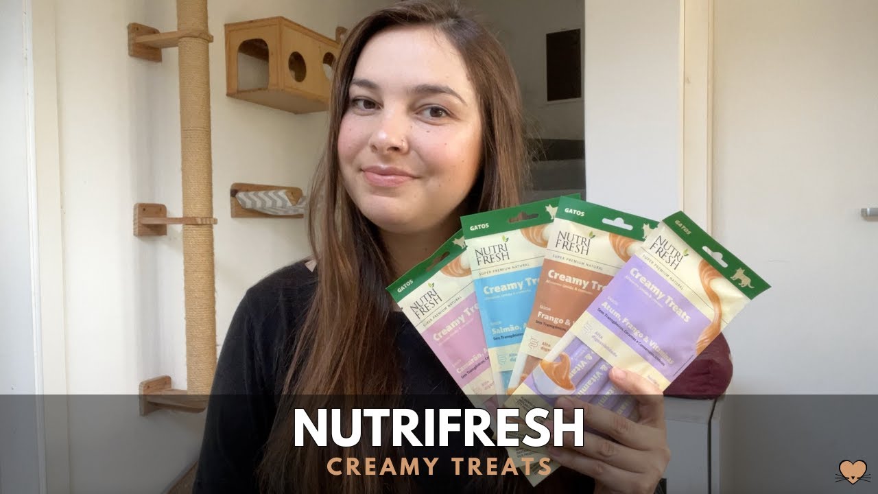 Experimentamos o petisco cremoso para gatos Nutrifresh Creamy Treats | Leticia MdO - YouTube