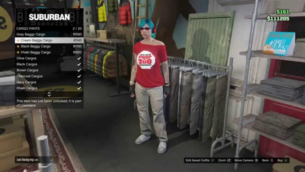 New Lowrider Clothes (Female) - GtaV - Lowrider DLC - YouTube