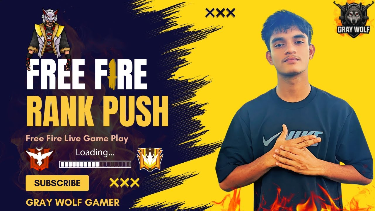 Grandmaster Top 1 Push. Free Fire Live | Gray Wolf Gamer | # ...