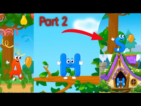 Living Letters Gameplay Part 2 | A to Z | Tracing letters for kids ...