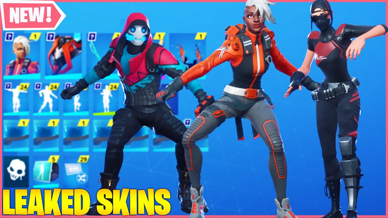 *New* All Leaked Skins And Emotes In Fortnite ( Envoy, Scarlet ...