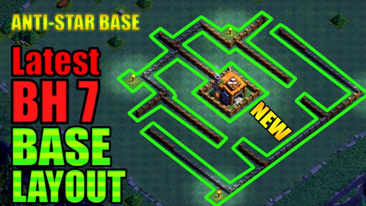 BEST BH7 Base Layout/Design / Builder Hall 7 / 5000+ Trophies / Clash ...