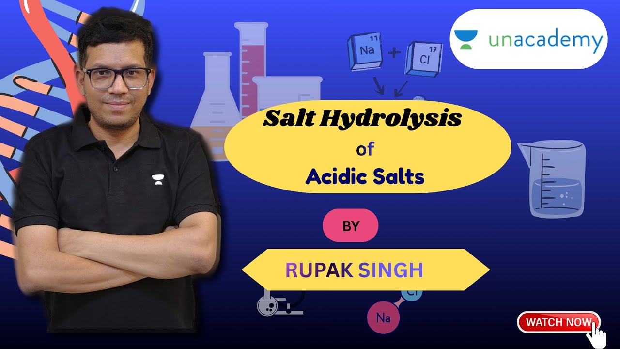 Salt Hydrolysis of Acidic Salts | Easy Trick to Remember | Rupak Singh ...