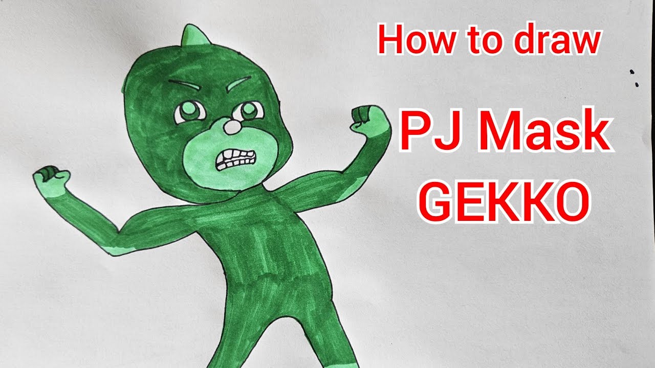 How to draw GEKKO || PJ Mask || for begginers - YouTube
