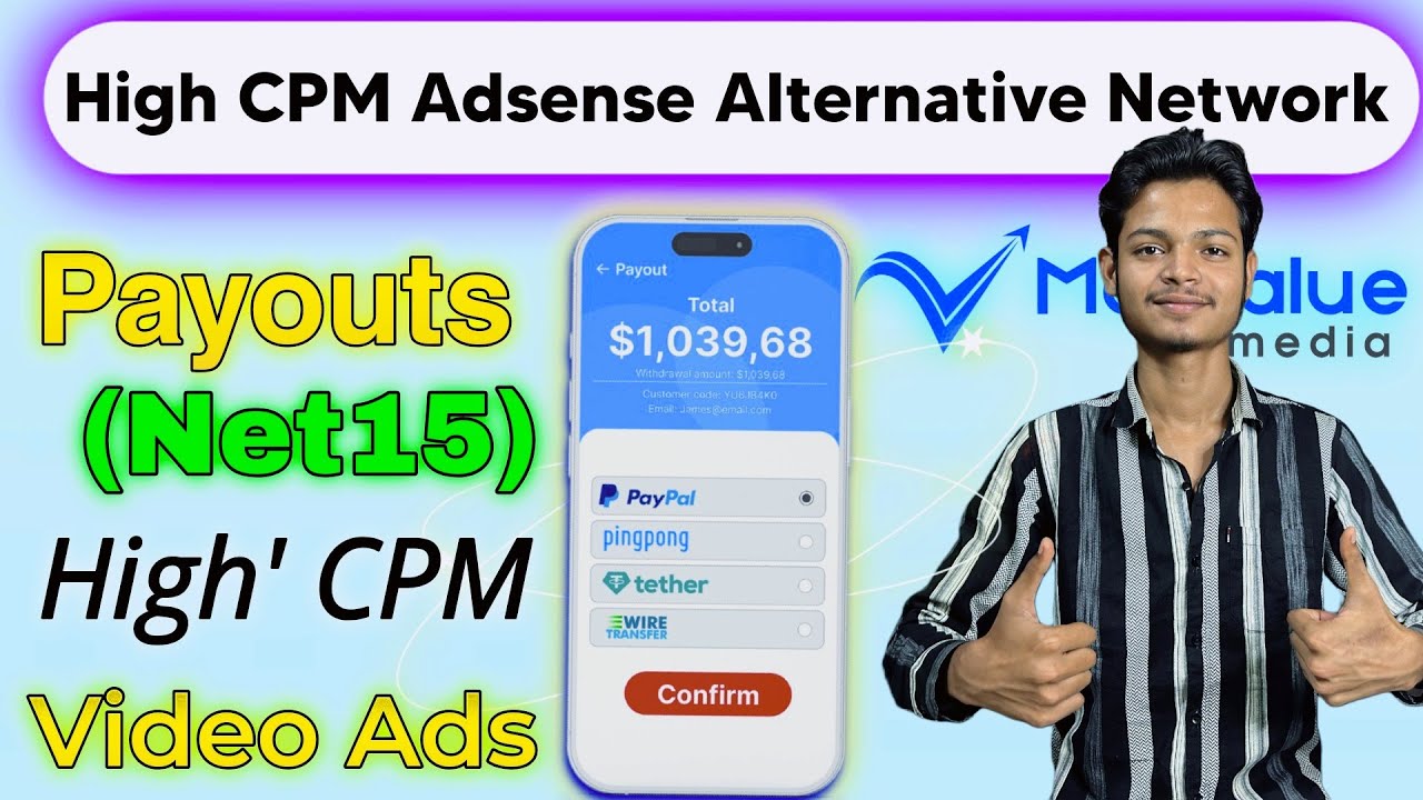 High' CPM Adsense Alternative Ad Network For Bloggers🔥|Payouts (Net15 ...