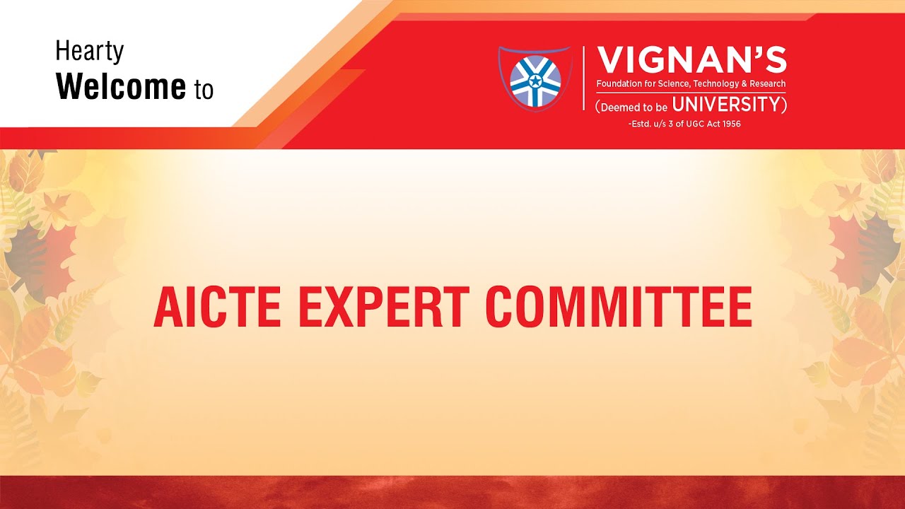 VFSTR Hyderabad | Off-Campus Tour Deshmukh AICTE - YouTube