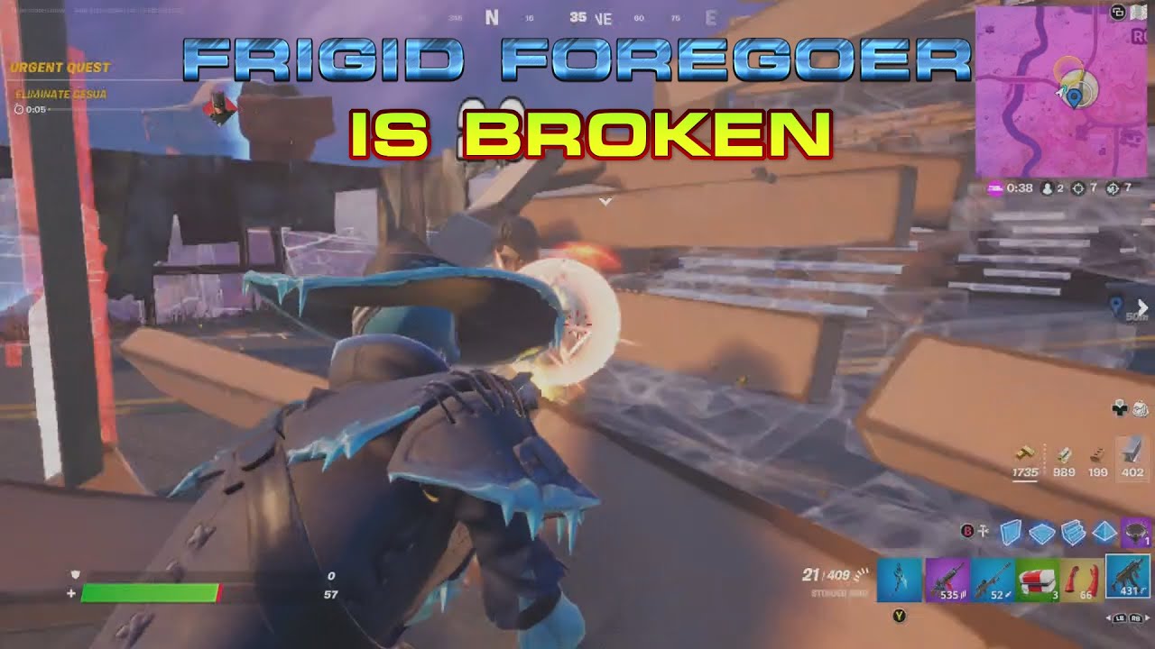 🔹🔷 Fortnite Skin Frigid Foregoer Is Broken Aim Issue ( 8 Elimination ...