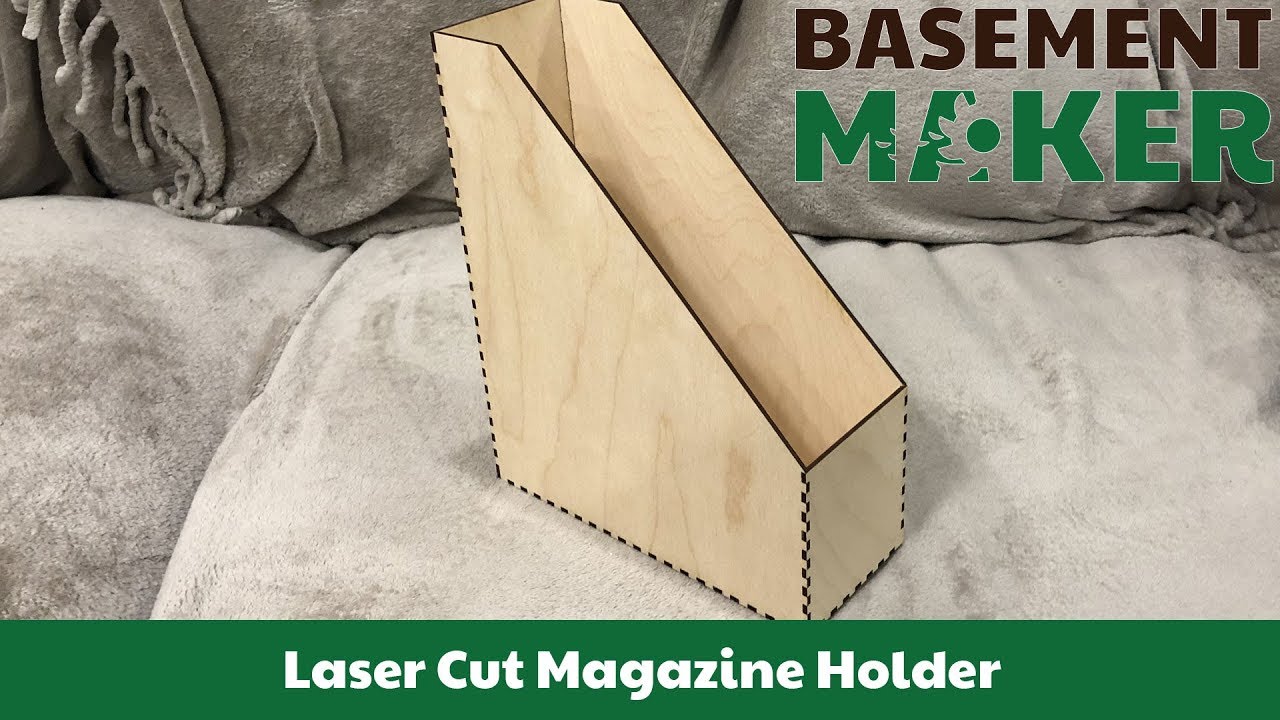 Laser Cut Magazine Holder with the Glowforge - YouTube