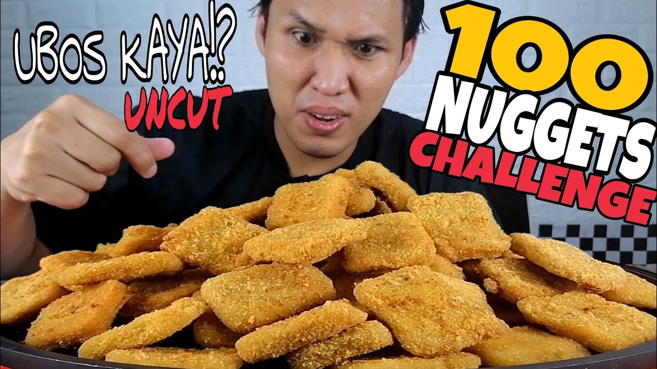 100 PIECES CRISPY CHICKEN NUGGETS CHALLENGE | COLLAB W ...