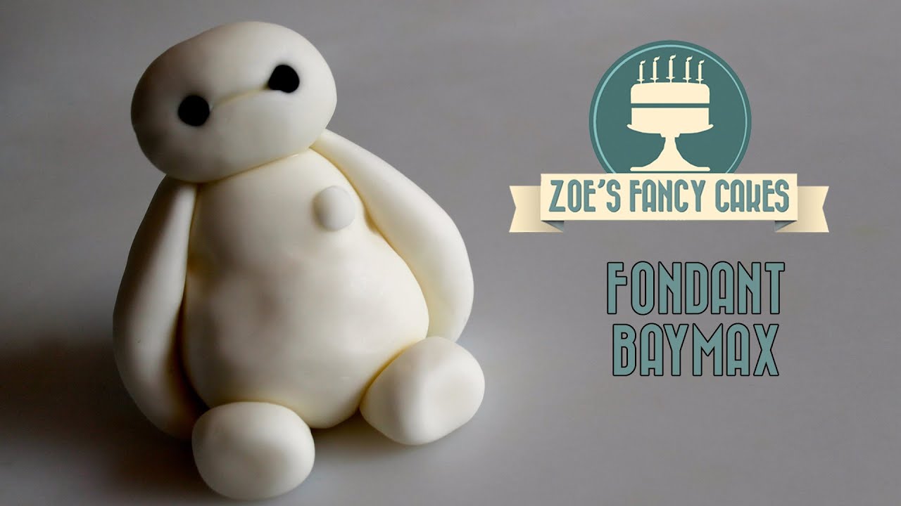Fondant Baymax cake topper big hero 6 fondant figure cake decorating ...