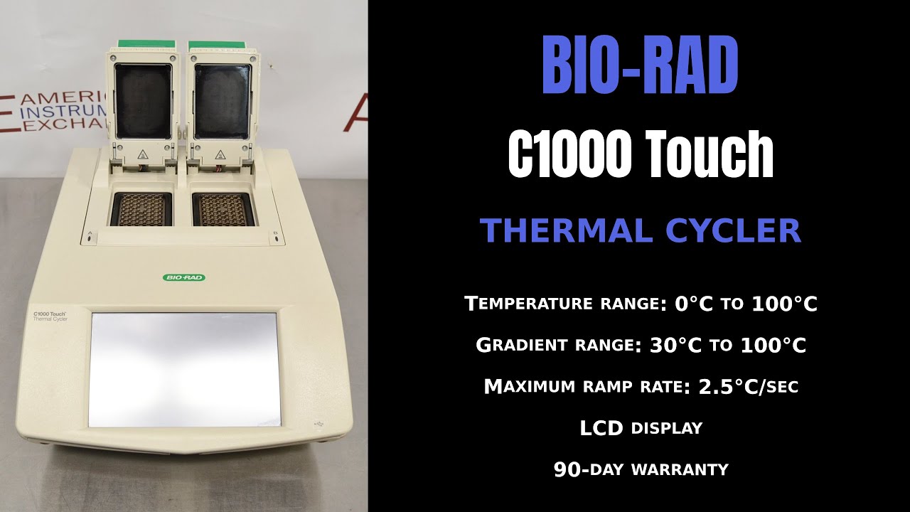 BioRad C1000 Touch Thermal Cycler w/ dual 48/48-Well Fast Reaction ...