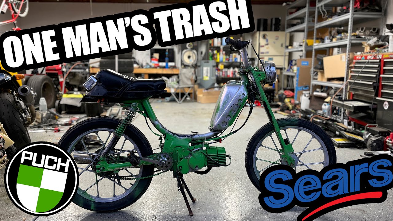 I bought this CHEAP TRASHED 70S moped... will it run? - YouTube