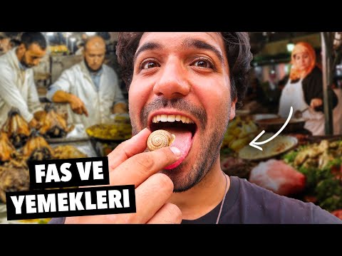 FAS'ta BÖCEKLİ Sokak Yemekleri (Salyangoz) - Marakeş