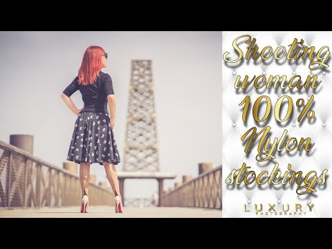 En bas nylon couture sur la plage \