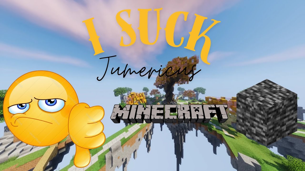 I Suck At Minecraft Bedrock Skywars - YouTube