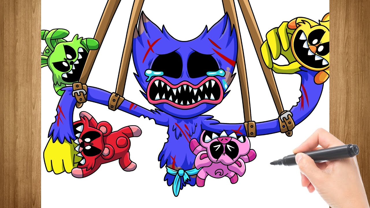 How To Draw Huggy Wuggy Death | Poppy Playtime:Chapter 3 - YouTube