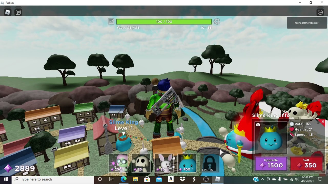 Tower Heroes episode 2 defeating the Evil Slime King - YouTube