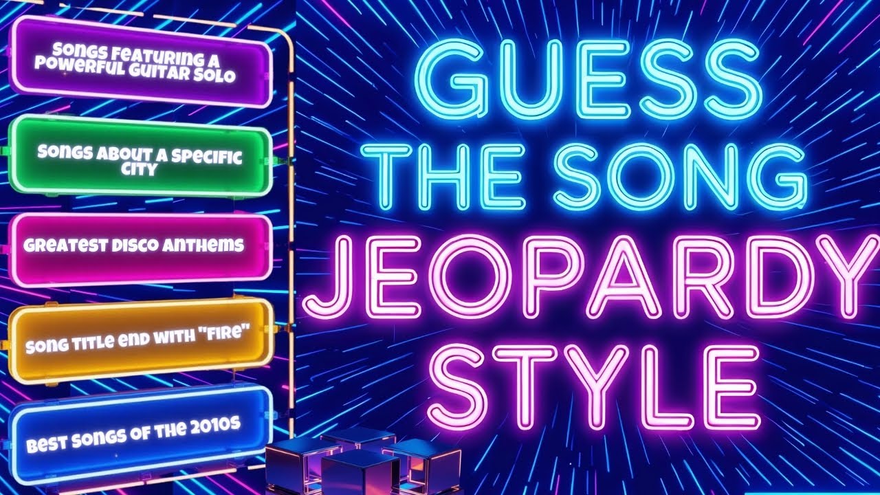 Guess the Song! Jeopardy Music Quiz Style | Music Trivia | Quiz Burst ...