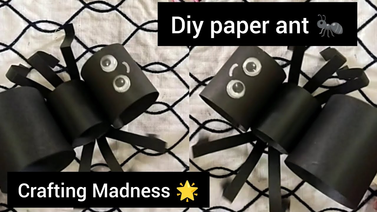How to make a paper ant 🐜 | DIY paper ant | Cute paper craft - YouTube