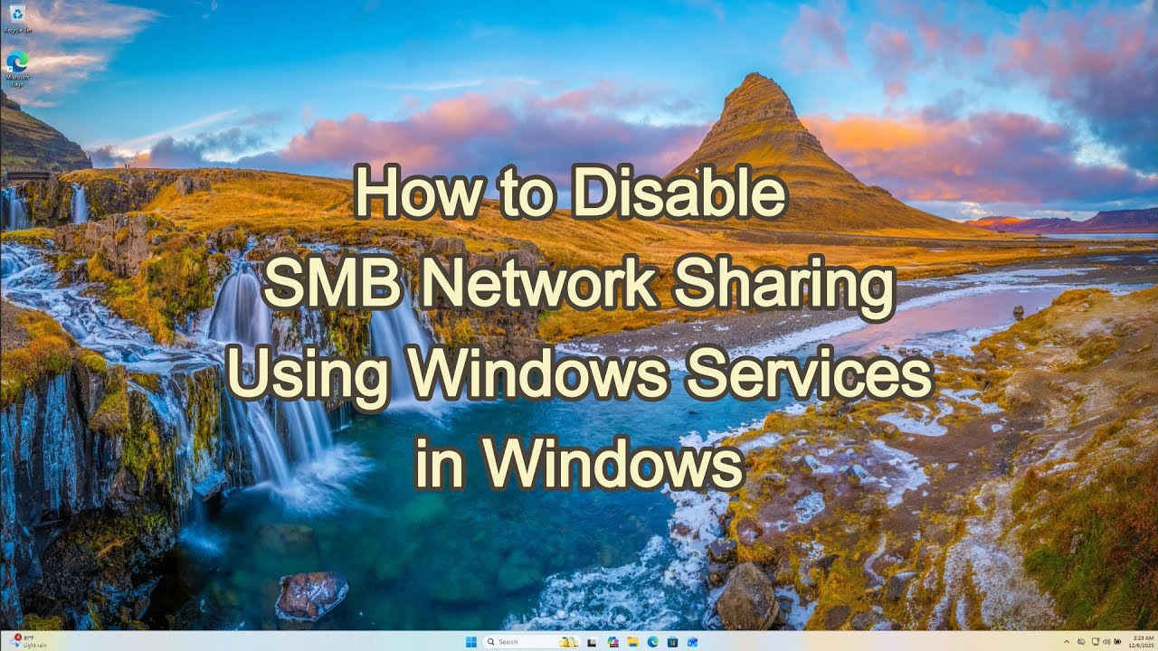 How to Disable SMB Network Sharing Using Windows Services in Windows ...