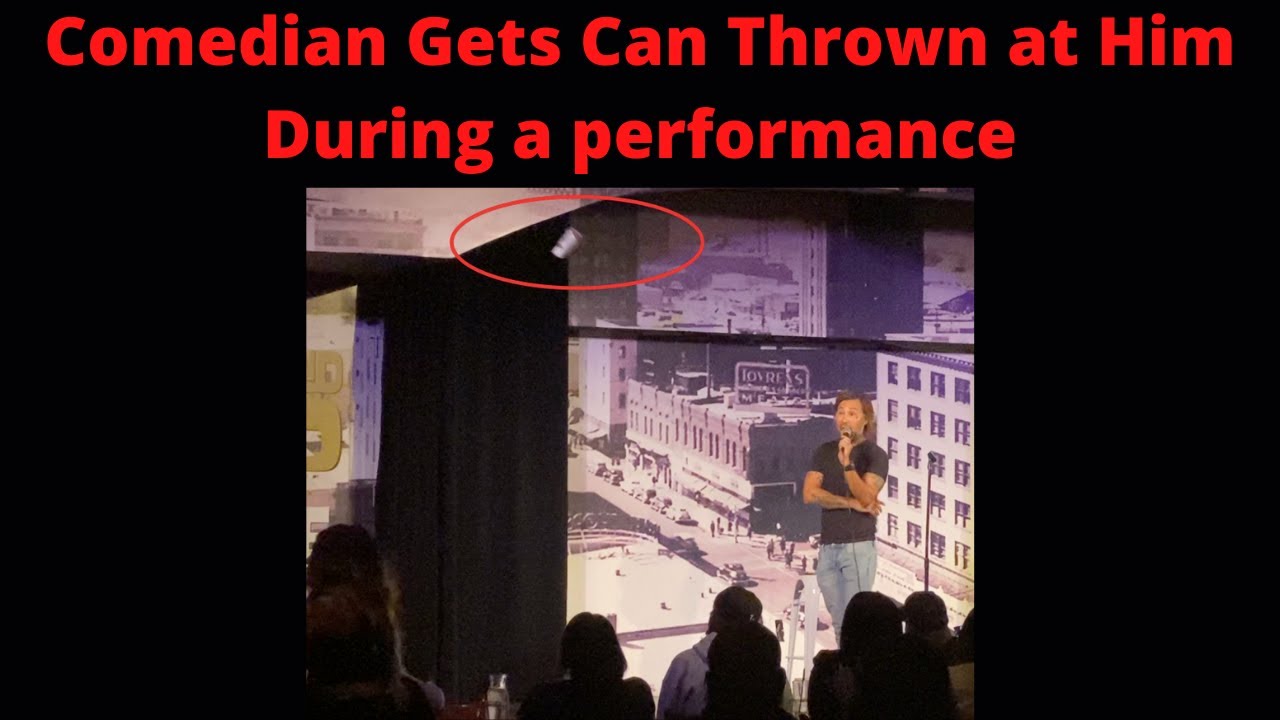 Comedian Gets Can Thrown During Performance - YouTube